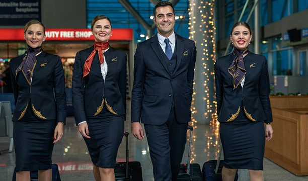 STRIKE A POSE: European airline stuns with sleek new cabin crew ...