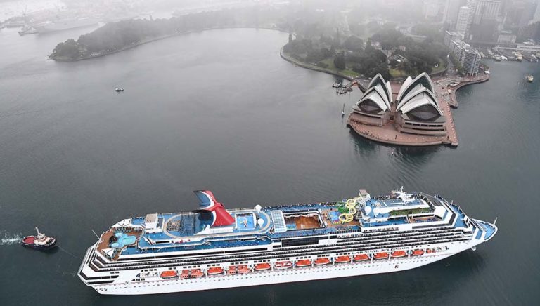 Carnival Splendor new ship livery with Down Under design