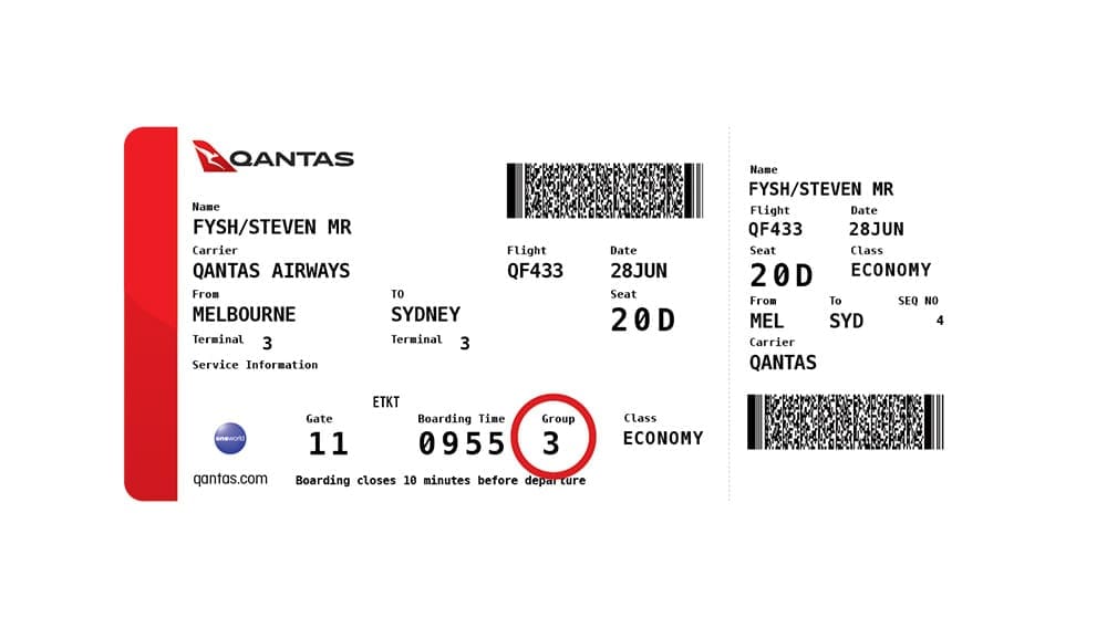 Qantas group boarding system at 4 major airports in AU first