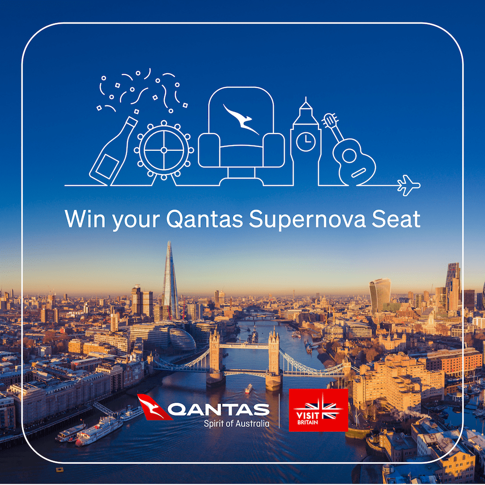Win your Qantas Supernova Seat: Oasis Live and the ultimate UK adventure