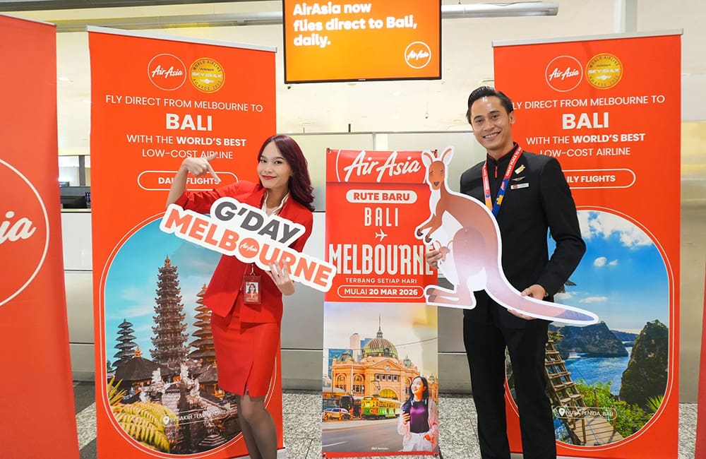 AirAsia Bali-Melbourne flight touches down for route launch