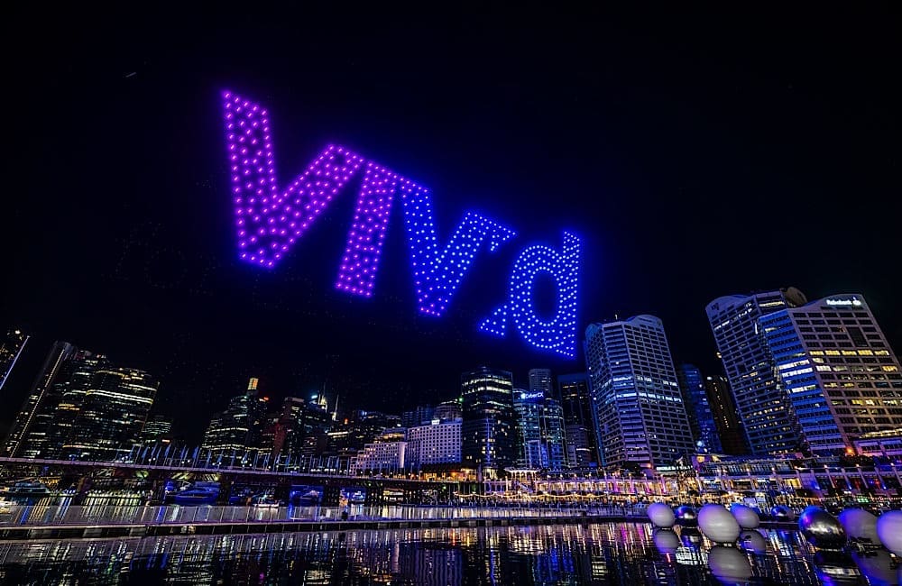 Vivid Sydney’s biggest-ever drone show is taking over Darling Harbour